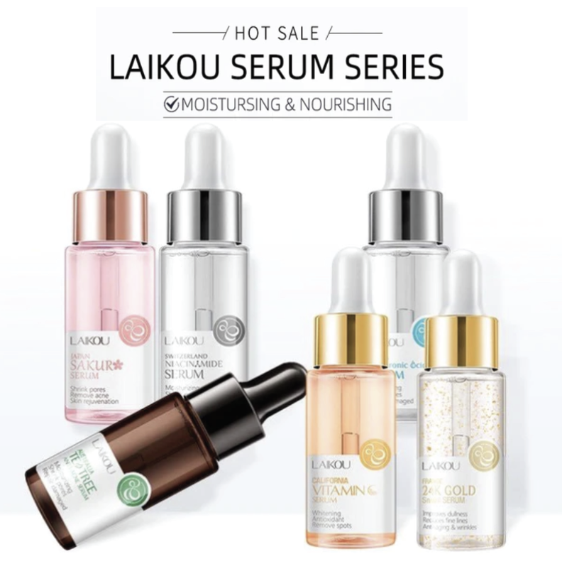 Buy [LAIKOU] Hyaluronic Acid/ 24k Gold snail/ California Vit C/ Japan Sakura Serum Series on ...