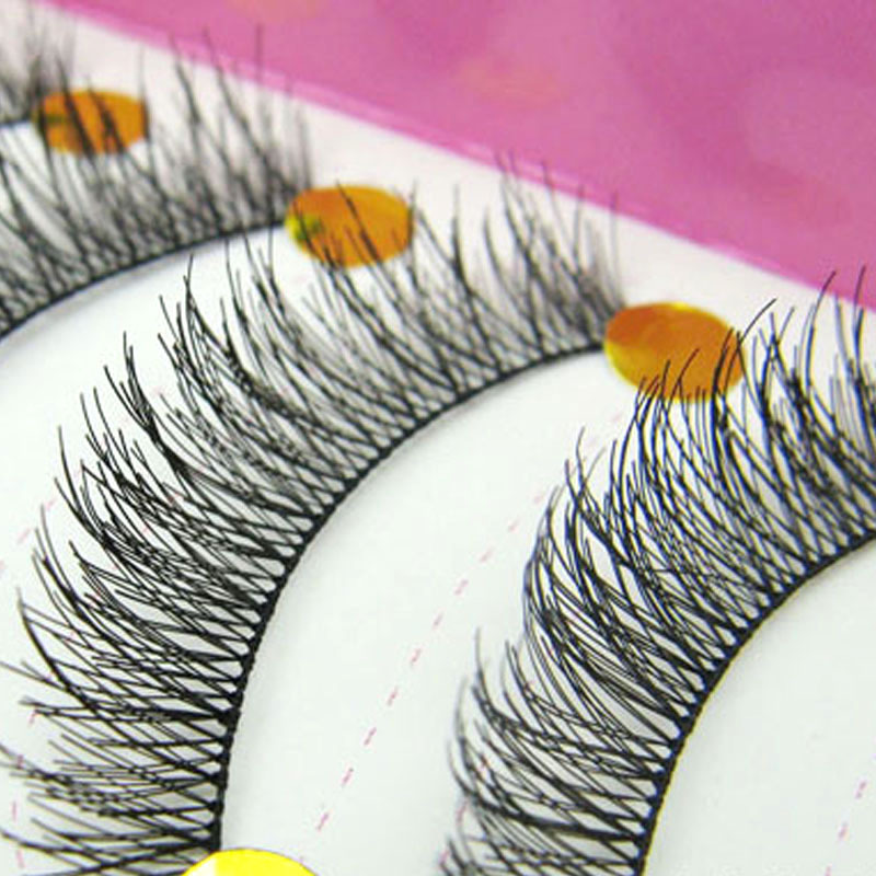 Buy Japanese Korean natural cross eyelashes cotton thread stem false ...
