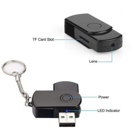 Buy Mini Hidden USB Flash Drive Pinhole Spy Camera U Disk HD DVR Video ...