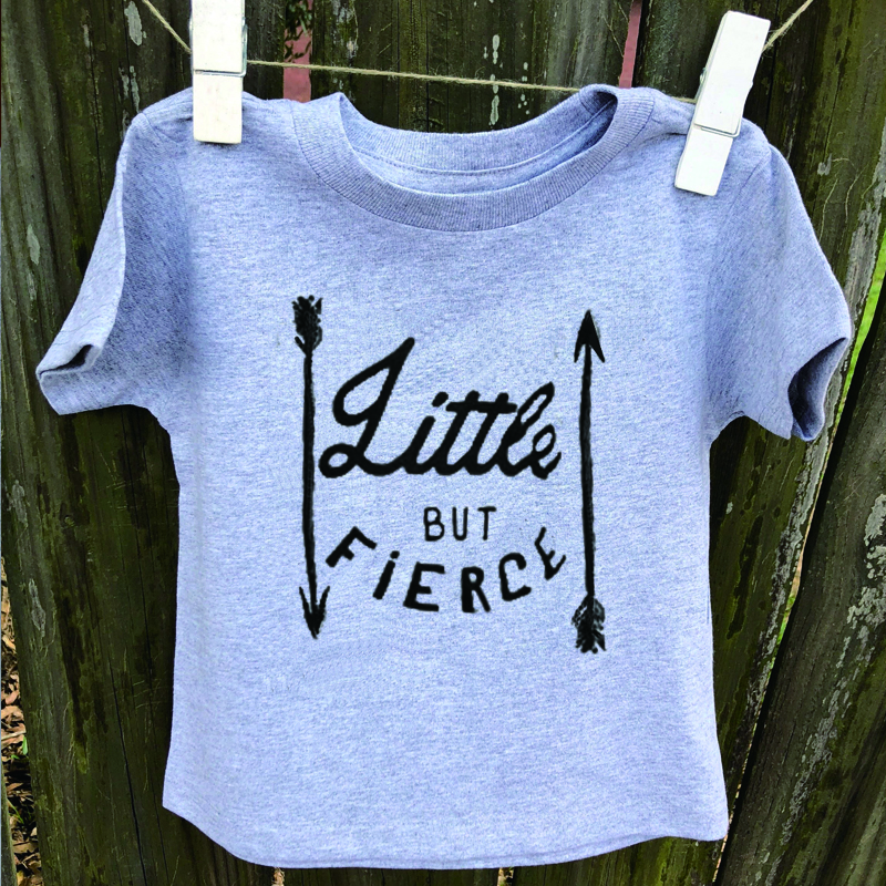 Buy Little But Fierce Tee, Kids Shirt, Baby Shirt , Cute Kid Clothing ...