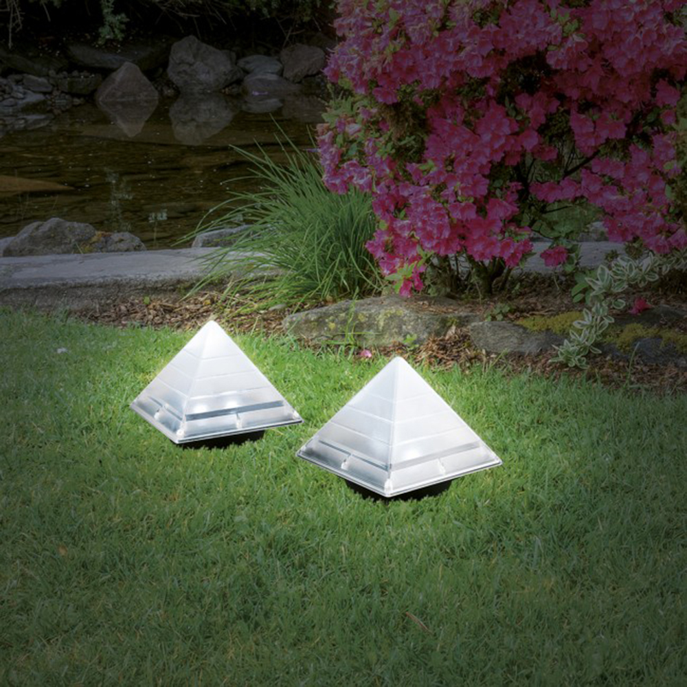 Buy BRELONG Sensor Solar Ground Lights Pyramid Shaped Underground ...