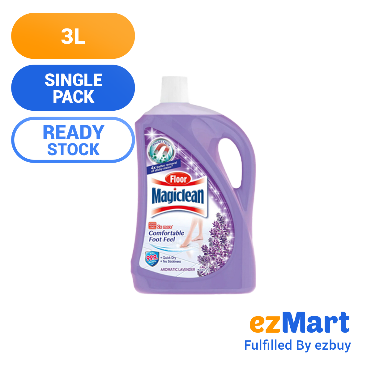 Buy [Ready Stock] Magiclean Floor Cleaner 3L - Lemon / Lavender ...