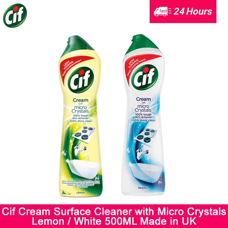 Buy Cif Cream Surface Cleaner with Micro Crystals Lemon / White 500ML ...