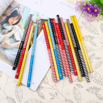 Buy Children Bulk Stripe Pencil pupil HB Wooden Pencil on ezbuy SG