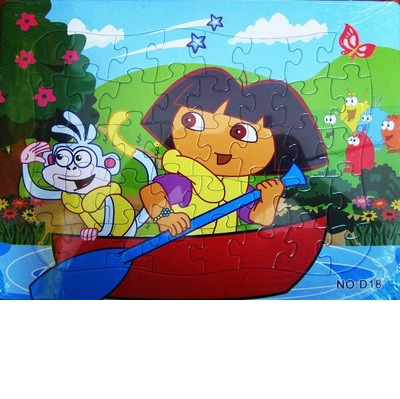 Buy 40 pieces puzzles children lesson jigsaw Dora girl jigsaw puzzle ...