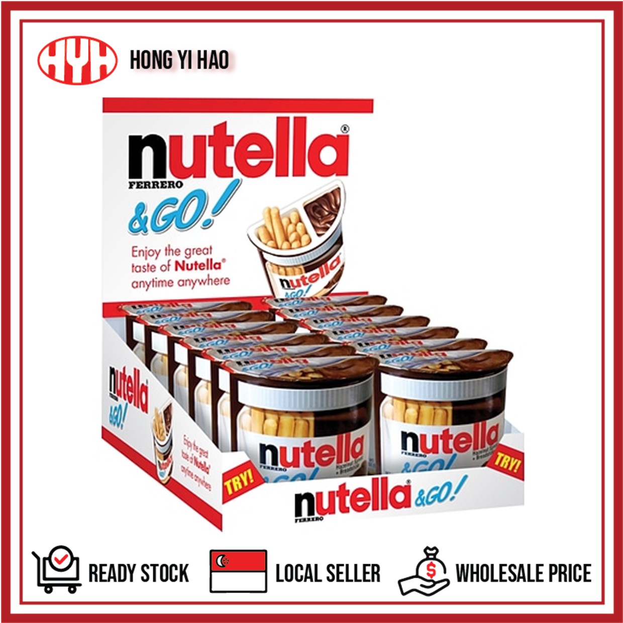 Buy Nutella & Go Biscuit Sticks (12x48g) on ezbuy SG