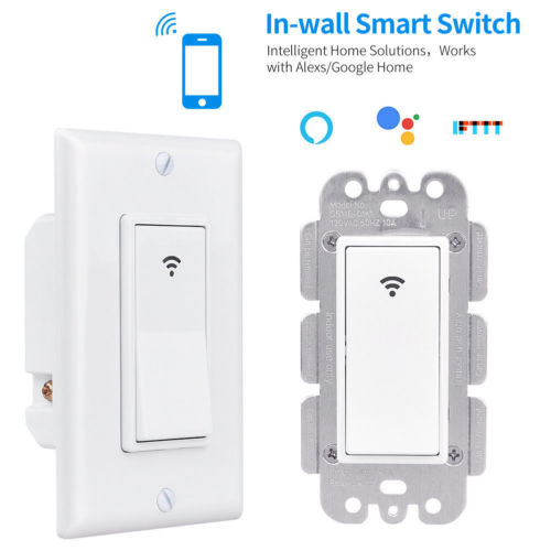 Buy Smart Wi-Fi Light Switch Alexa Echo Mobile Wireless Control Touch ...