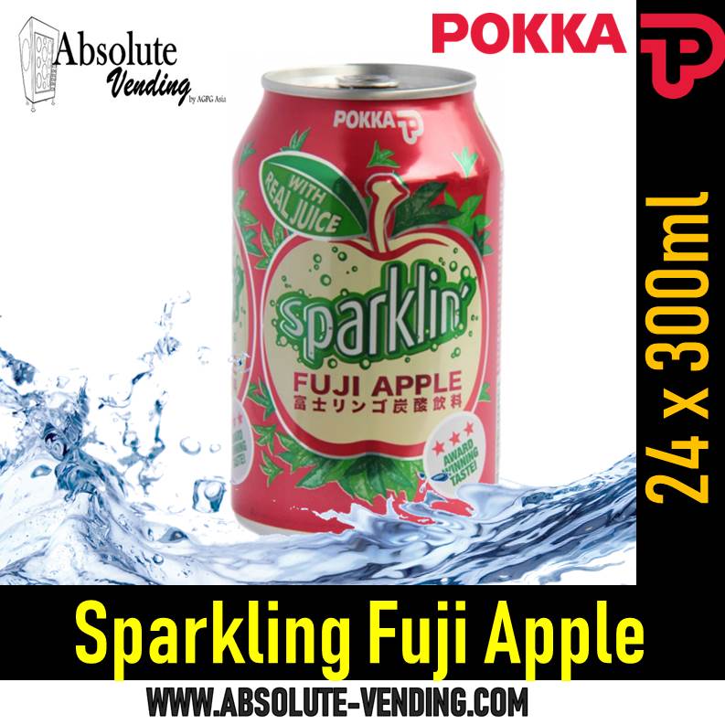 Buy POKKA Sparkling Fuji Apple (Can ) 300ml X 24 on ezbuy SG
