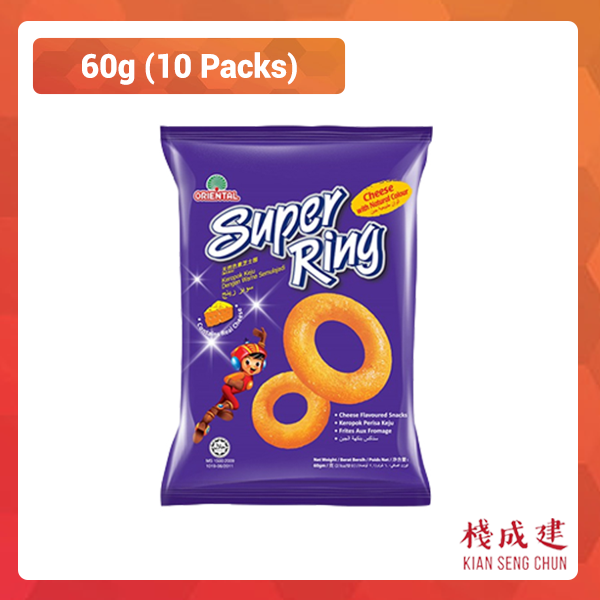 Buy Big Super Ring Cheese Snack 60g x 10 Packs on ezbuy SG
