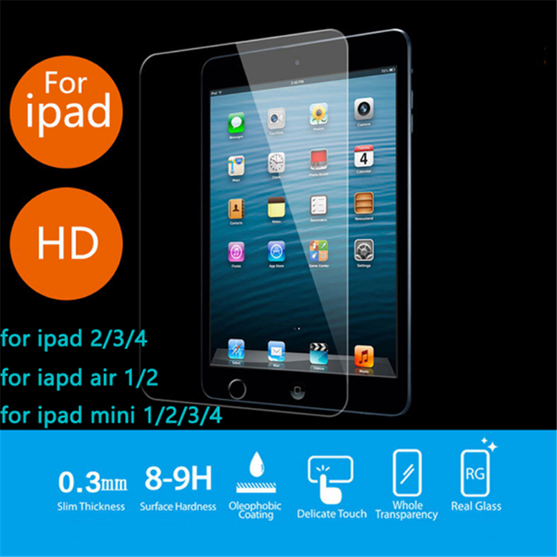 Buy Premium Tempered Glass For iPad Air 2 1 iPad 2 3 4 Mini 1 2 3 4 5 ...