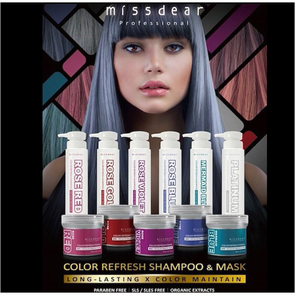 Buy Missdear Salon Grade Color Shampoo / Color Refresher / Color Toning ...