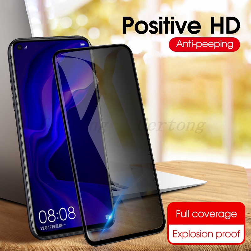 Buy Full Cover Anti-Glare Tempered Glass For Huawei Y9 2019 Enjoy 9 Plus Nova 4 4e 3e Privacy ...
