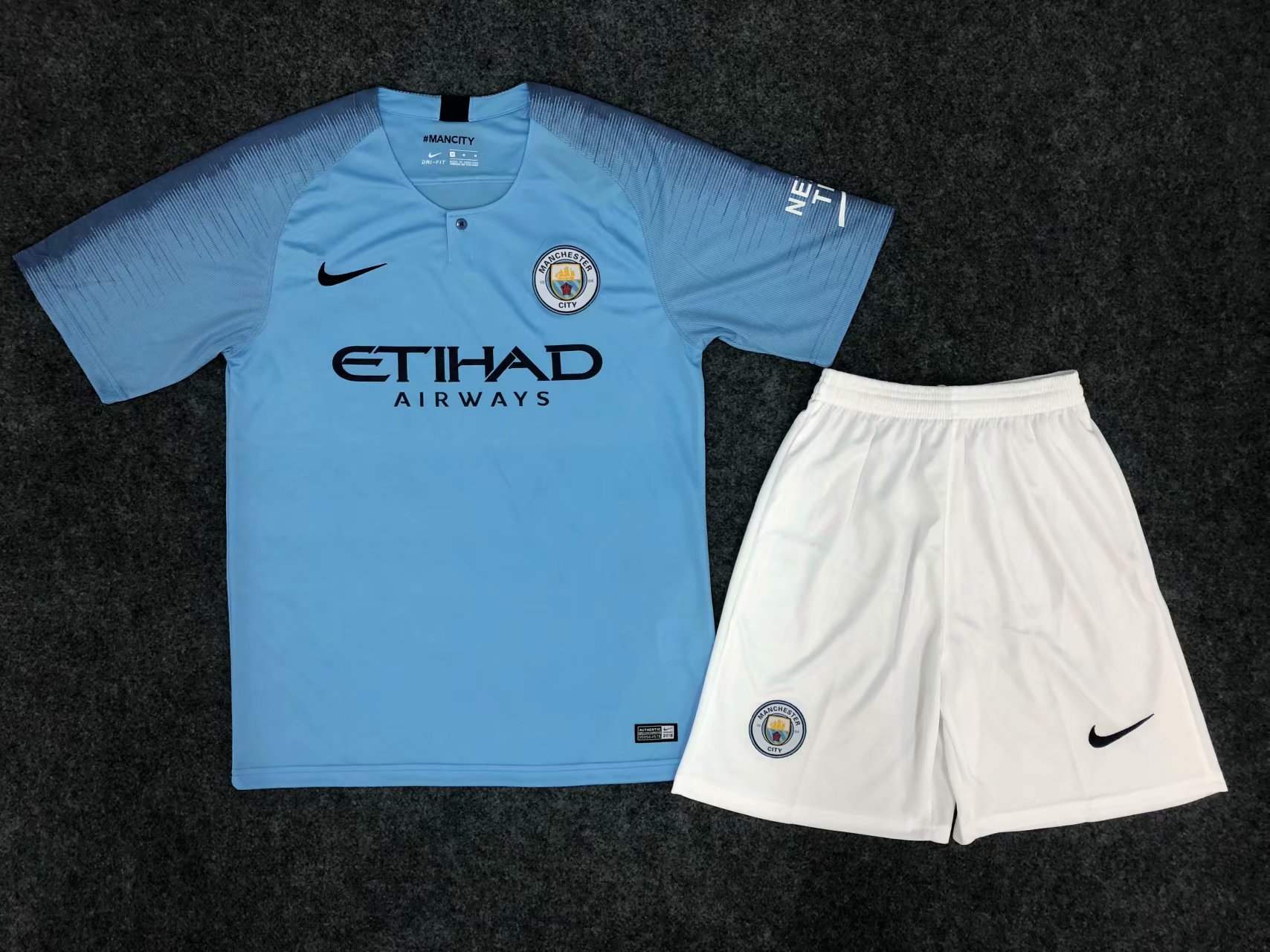 Buy 2018-2019 season Manchester City home short-sleeved jersey adult ...
