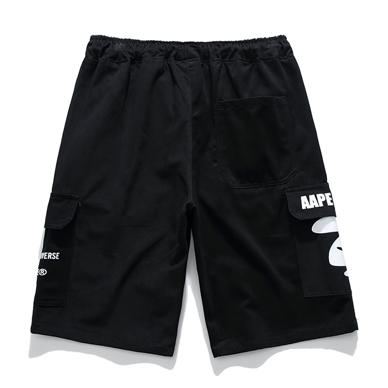 Buy Tide brand Aape shorts military wind camouflage men and women multi ...