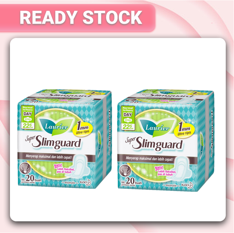 Buy (Bundle of 2) Laurier Super Slim Guard Sanitary Pads Normal to ...