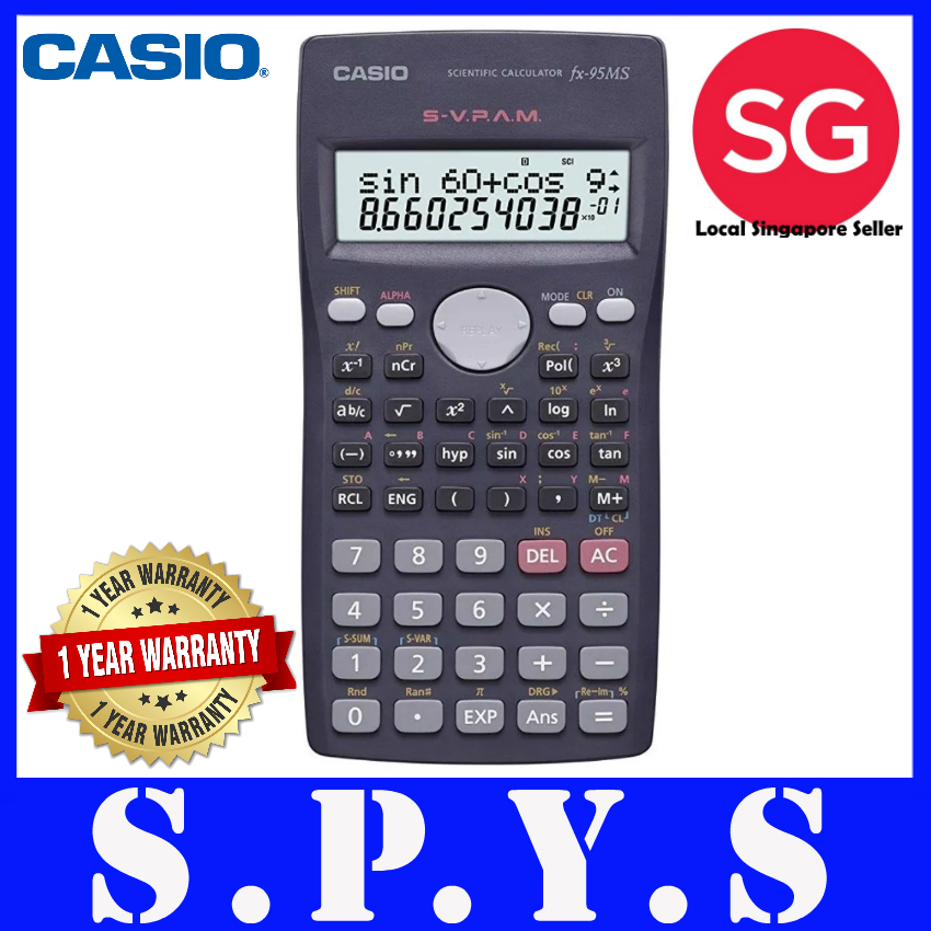 Buy Casio FX95MS Calculator Scientific. Local Singapore Seller and ...