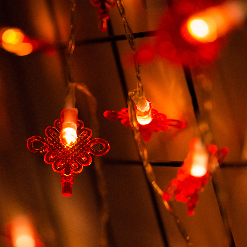 Buy Led Chinese knot light string bedroom decoration Lantern Festival ...