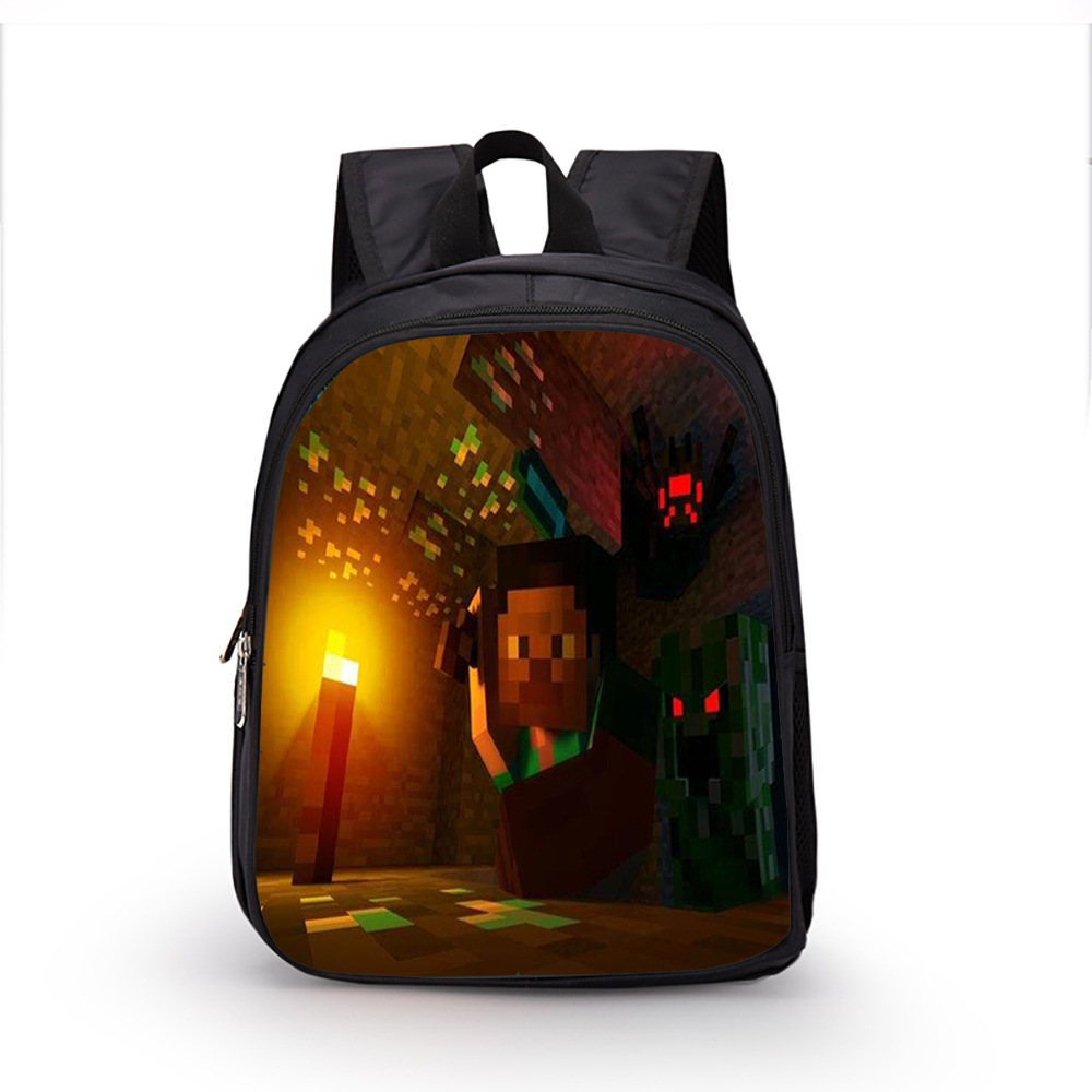 Buy 13 inch Minecraft Children Backpack Kindergarten Backpack Boy Cute ...