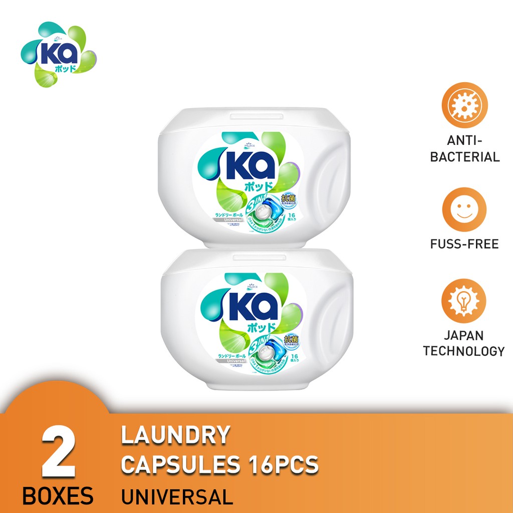 Buy 【BUY 1 FREE 1】 Ka 3in1 Laundry Capsule 16pcs Tub [2 Packets for $9. ...