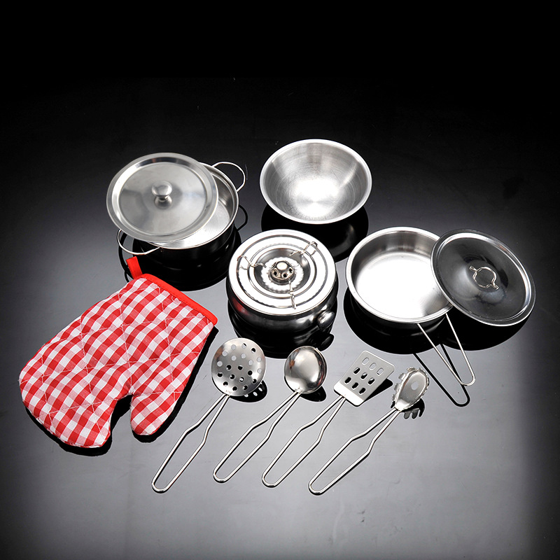 Buy Children mini Kitchen set simulation kitchen stainless steel ...