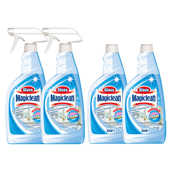 Buy [Bundle Sale] 2x Magiclean Glass Cleaner Trigger 500ml + 2x Refill ...
