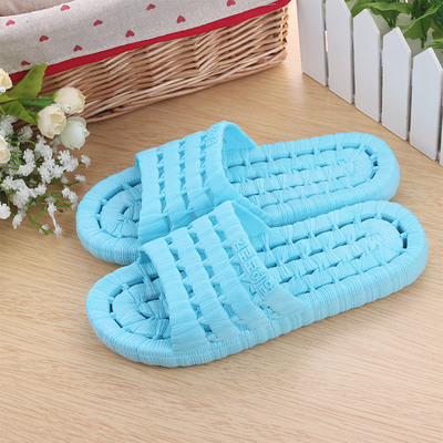 Buy Home bath bathroom slippers home men and women couple summer slip ...