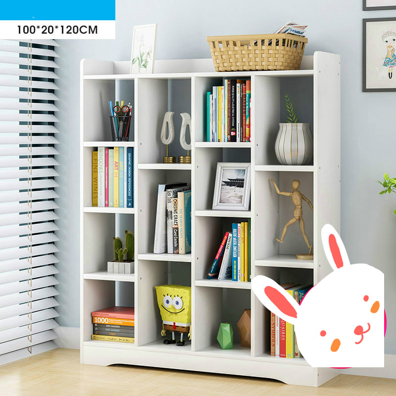 Buy Big bookcase with bottom ark classic multilayer shelf placed ...