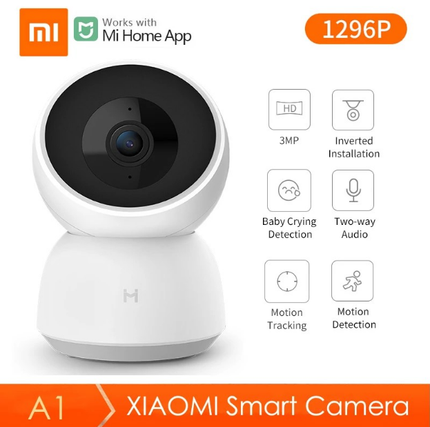 Buy Xiaomi 2K 1296P 1080P HD Smart IP Camera A1 Webcam WiFi Night ...
