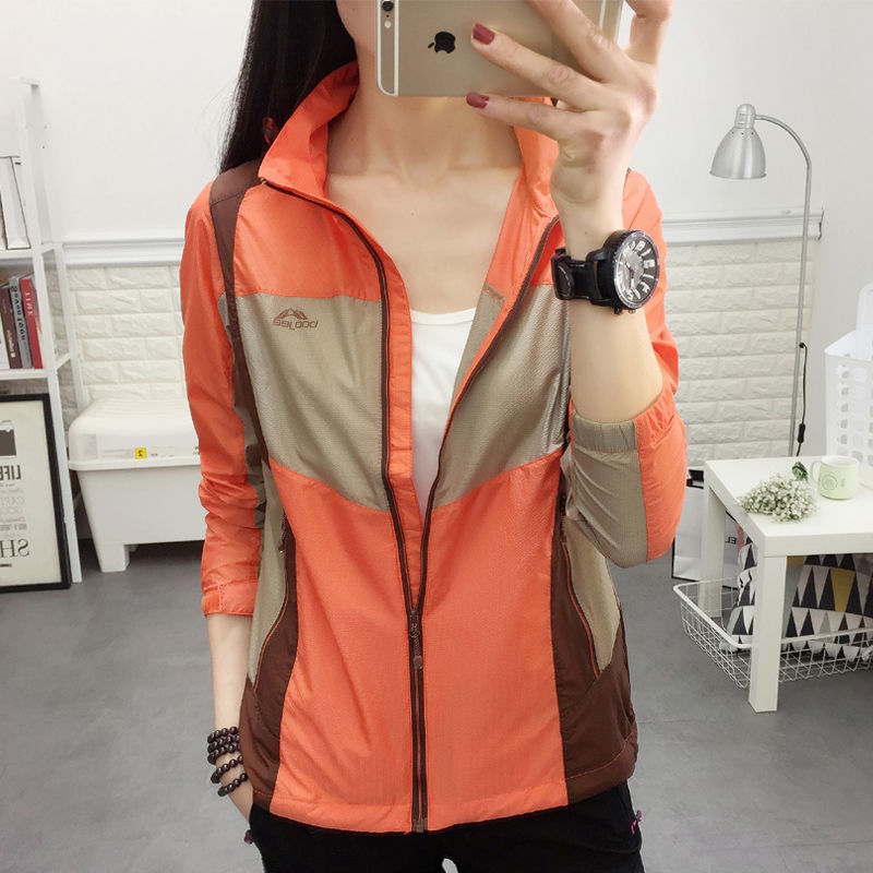 Buy Outdoor sunscreen women summer thin sports windbreaker quick dry ...