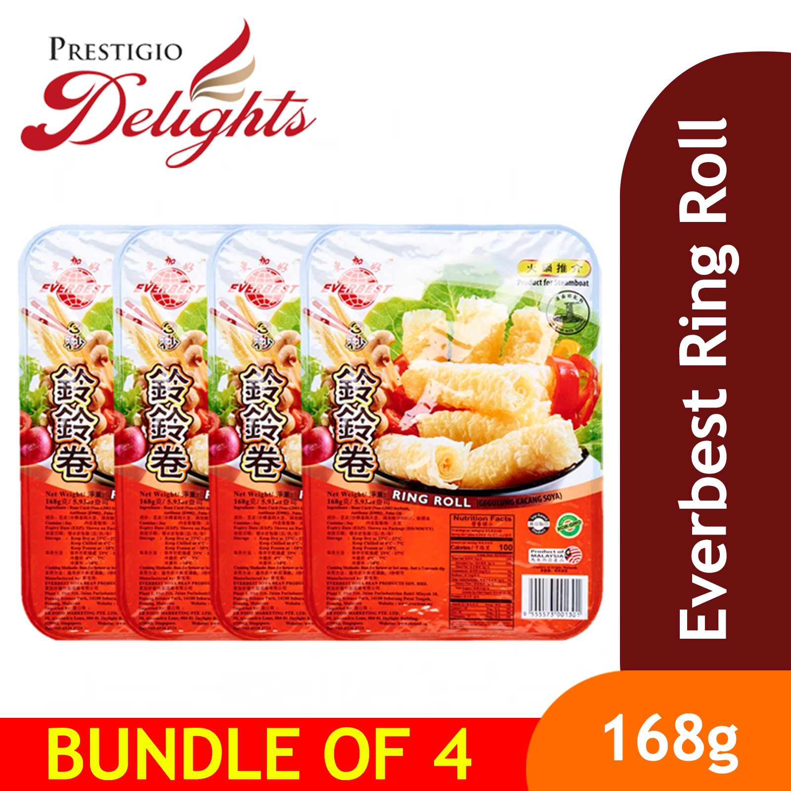 Buy Everbest Ring Roll ( No.1 Item for Steamboat) Bundle of 4 on ezbuy SG