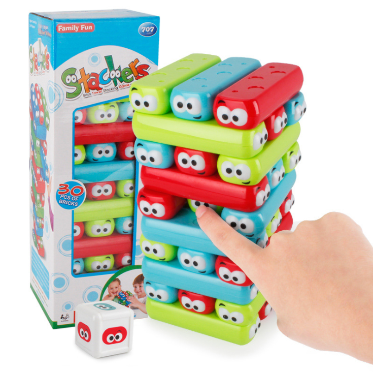 Buy Digital piles of high-rise stack Jenga blocks children's toys ...