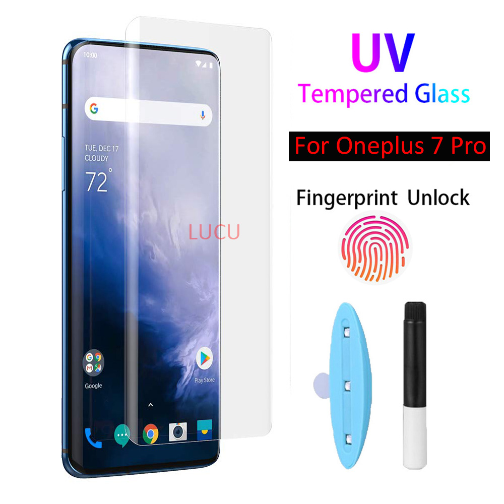 Buy 3D UV Nano Liquid Tempered Glass For Oneplus 1+ 7 Pro Full Glue ...