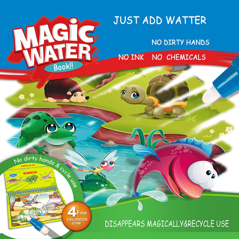 Buy Magic Water Book - Just draw with water and color will appear ...