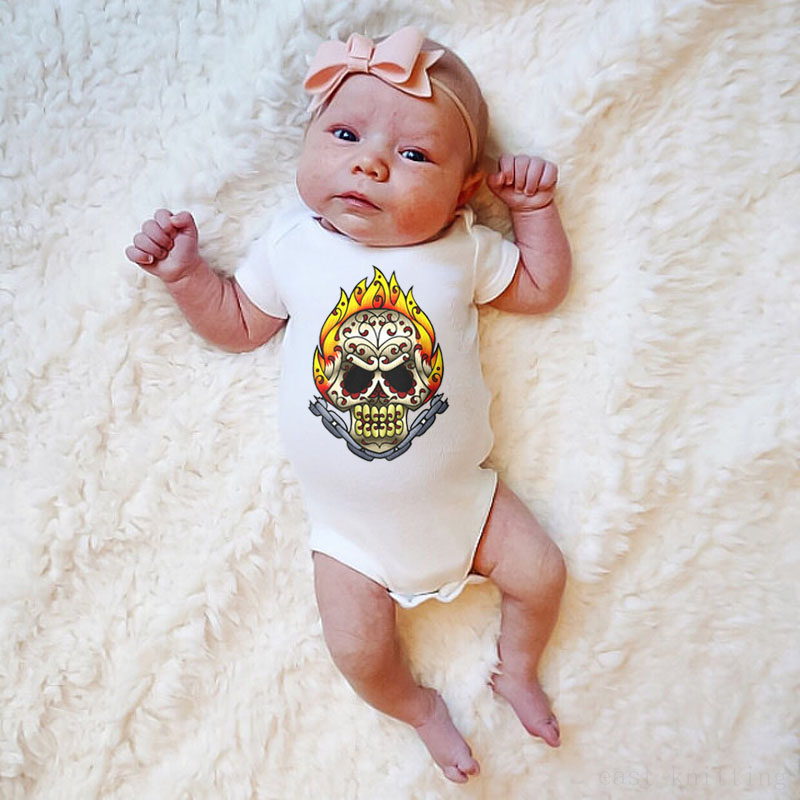 Buy Ghost Rider Baby Boy Baby Girl Funny Personalized baby gift Rompers ...