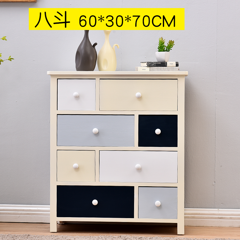 Buy Nordic Bucket Cabinet solid wood simple modern bedroom drawer ...