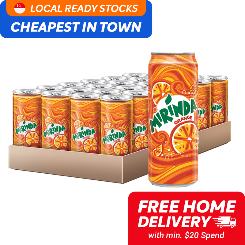 Buy 【WOW!! $0.56/CAN】Mirinda Orange 24 Cans (320ml) [Min. 6 Months ...