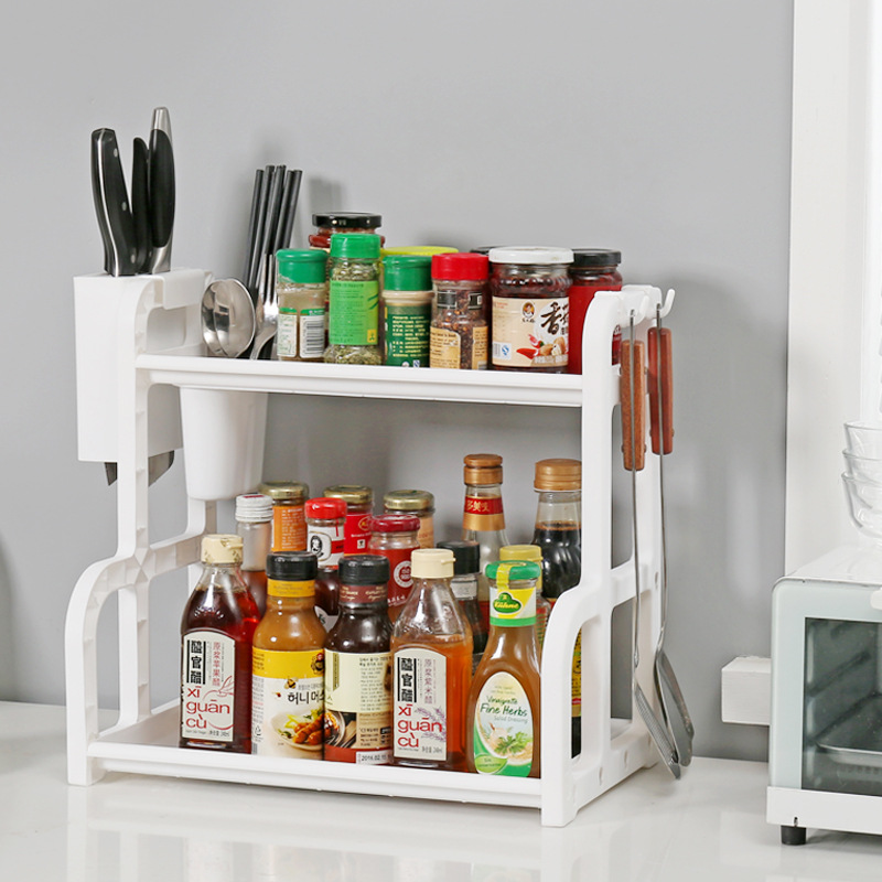 Buy MEYA HOME 2-Tier Kitchen Storage Organizer with Cutting Board Rack ...