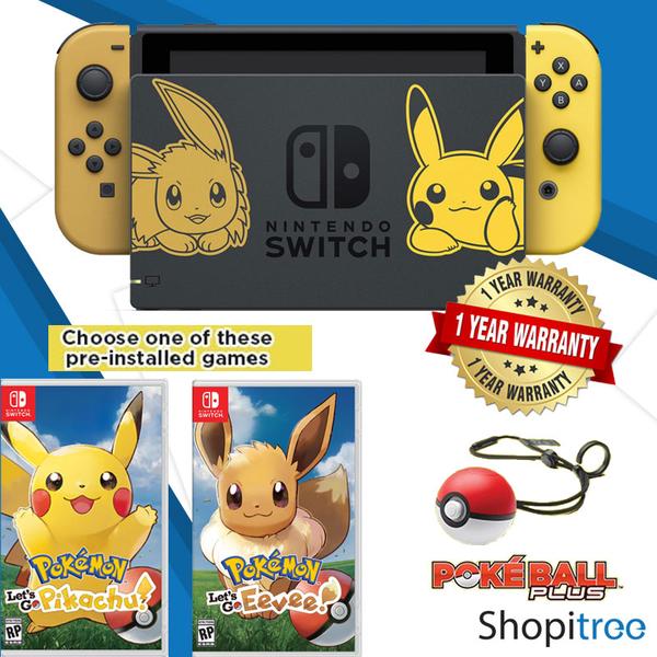 Buy Nintendo Switch Console Pokemon Lets Go Edition + 1 Year Warranty ...