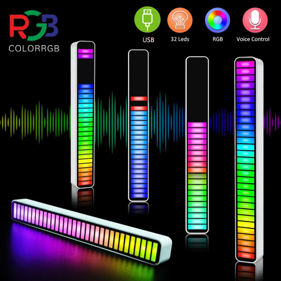 Buy 【Local Ready Stock】RGB 32 Bit Voice-activated Control Pickup Rhythm ...