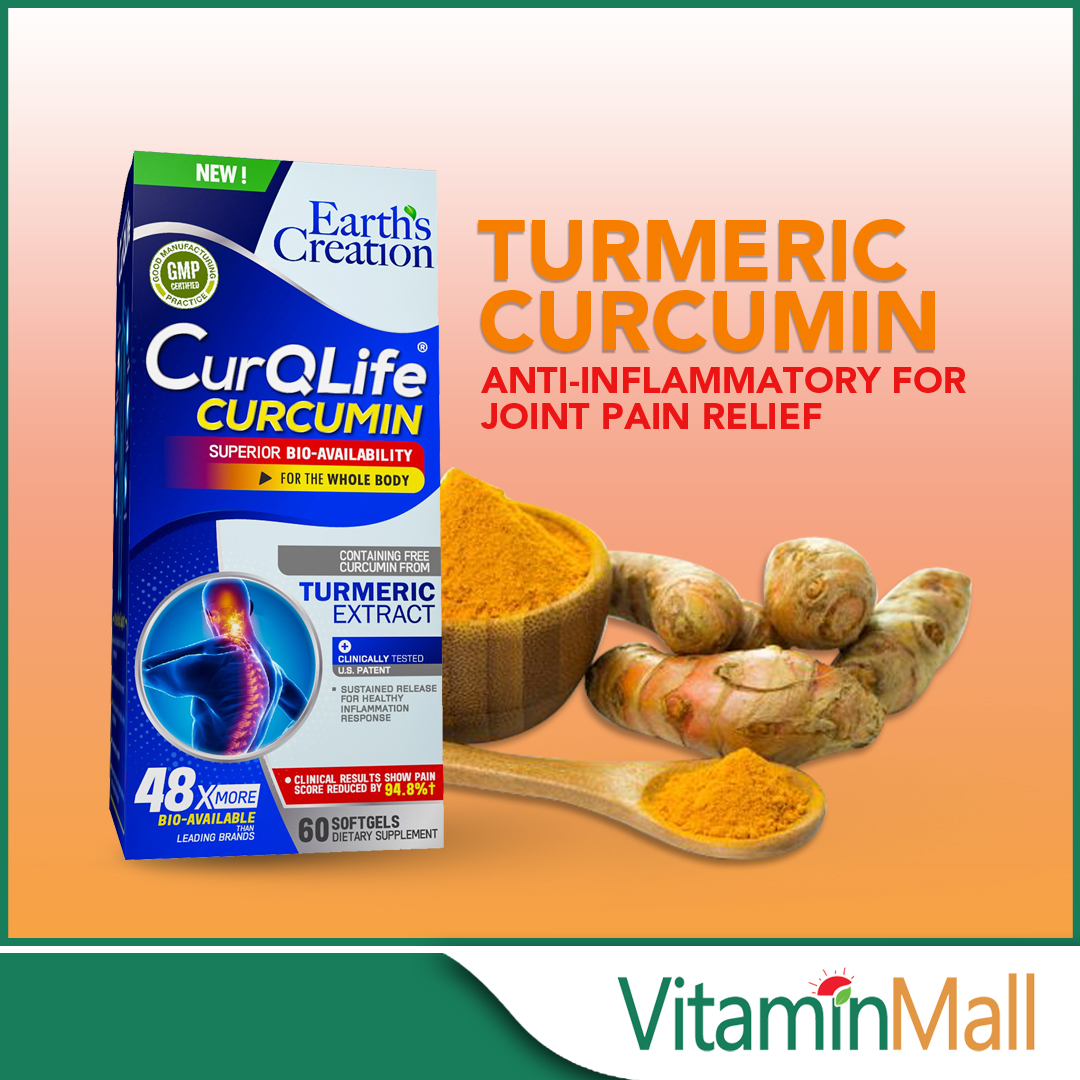 Buy Earth’s Creation CurQlife Turmeric Curcumin - 40 Times More ...