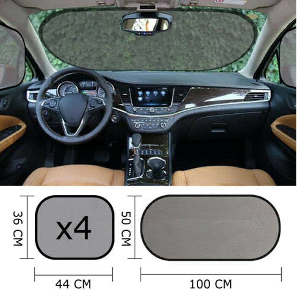Buy 5pcs Car Side Rear Window Screen Sun Shade Mesh Cover Windshield ...