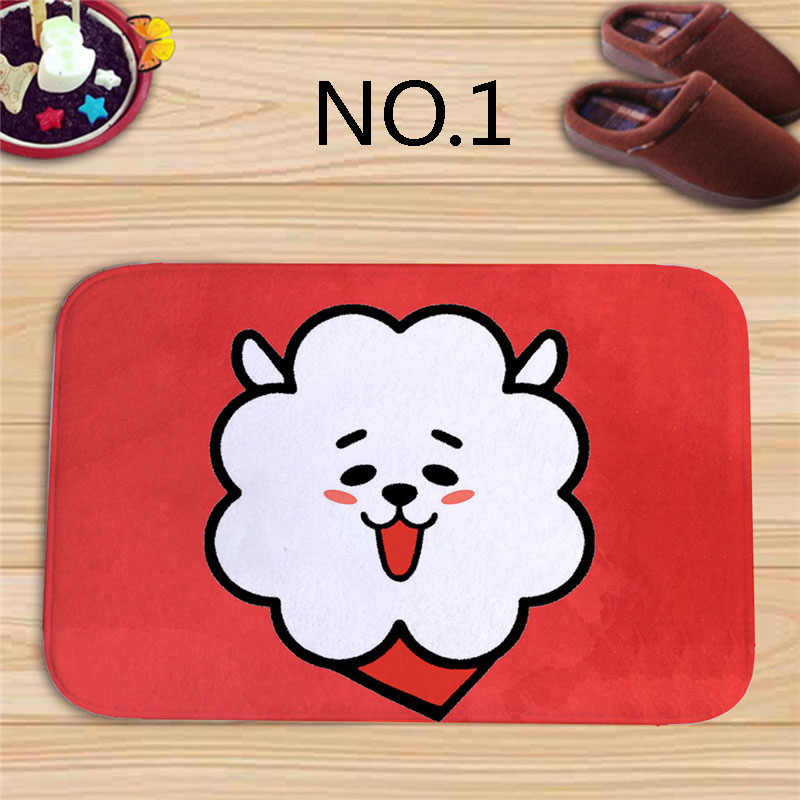 Buy Korean version fashion BTS cute Bt21 pattern bath mat Home decor ...