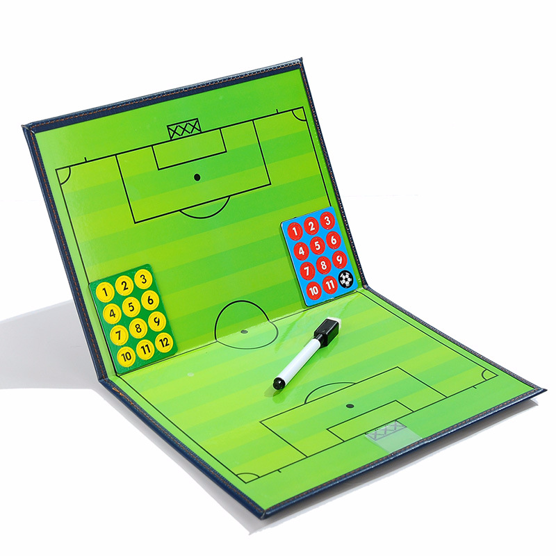 Buy Football Tactical Board Coaching board leather folding teaching ...