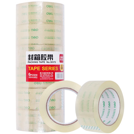 Buy Deli 30173, 6 rolls / tube, Scotch tape, wide tape package, wide ...