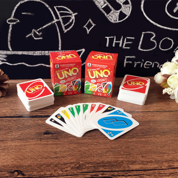 Buy Mini UNO Card Game Party Cards Board Game Entertainment Small ...