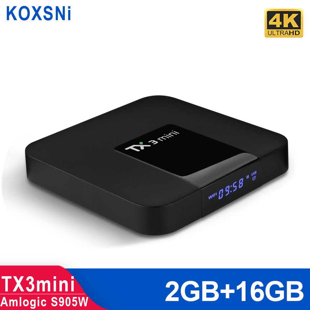 Buy TX3MINI 2GB RAM 16GB ROM Android 7.1 TV BOX Amlogic S905W Quad Core ...
