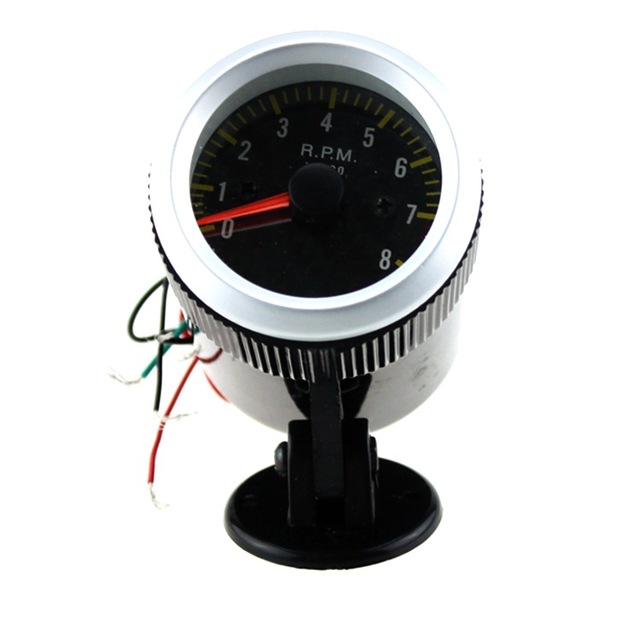 Buy 2 "52mm led speedometer speed meter carbon fiber surface yellow 0 ...
