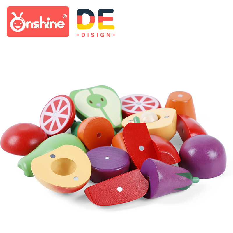 Buy Children's simulation kitchen toy blocks made of fruits and ...