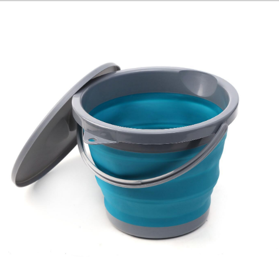 Buy Folding Silicone Bucket Outdoor Foldable Pail Storage Collapsible ...