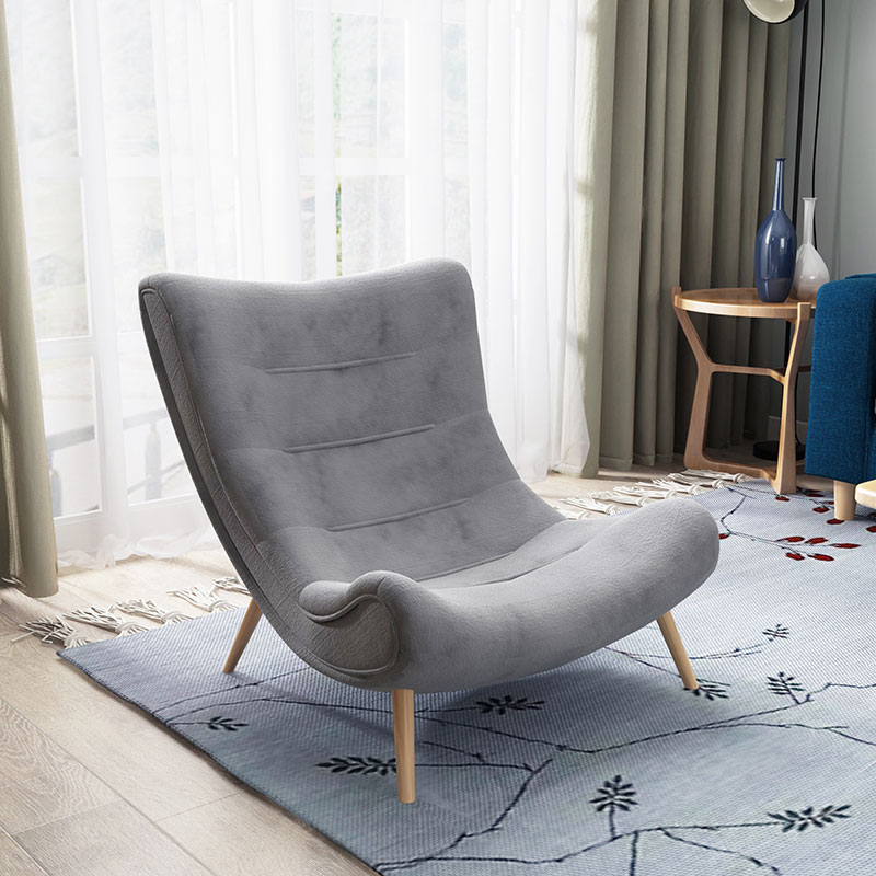Buy Snail Chair Tiger Chair modern minimalist Nordic leisure fabric ...